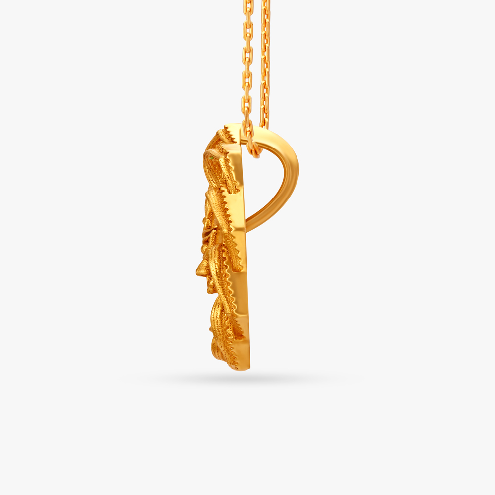 Striking Goddess Durga Pendant