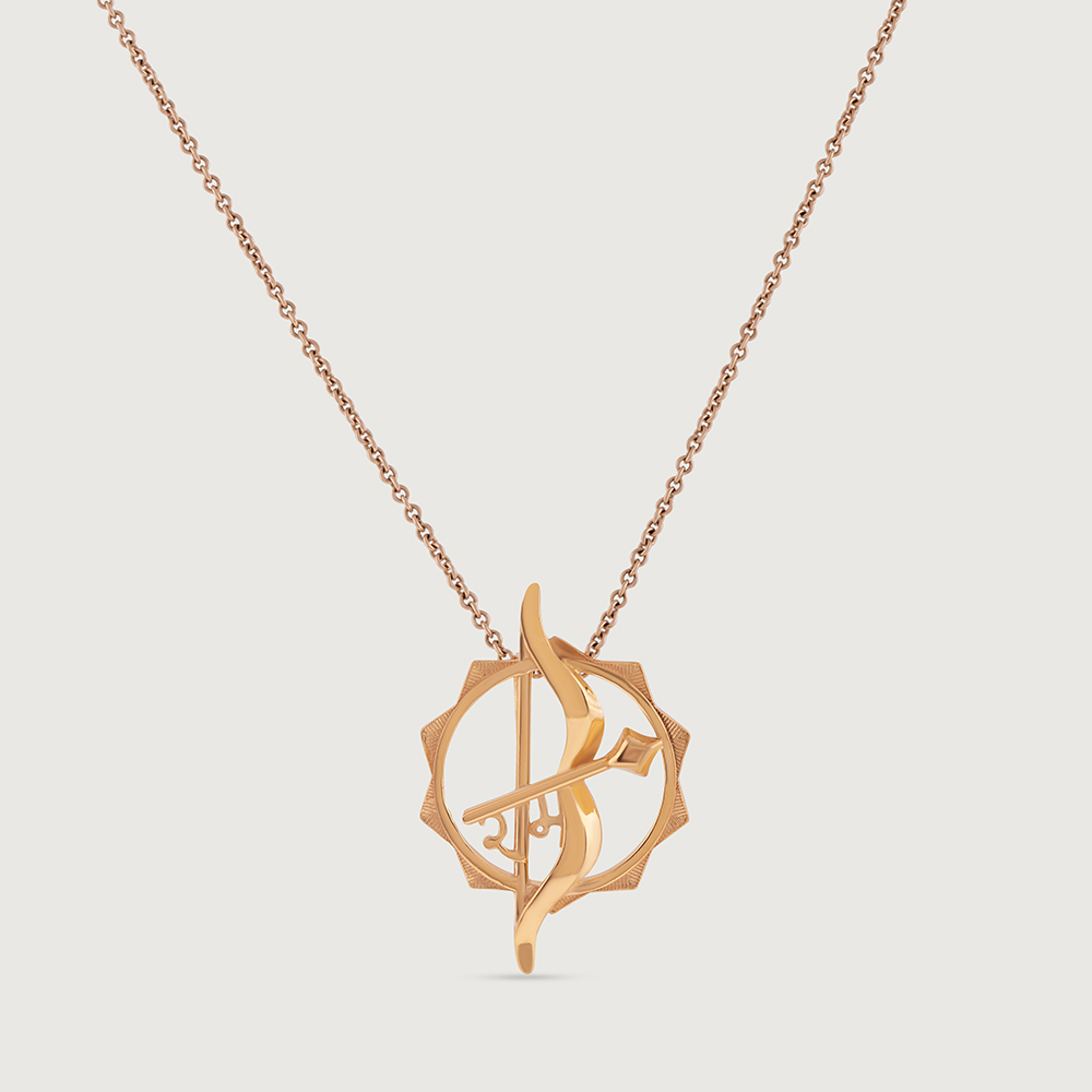 Ram Dhanush Gold Pendant