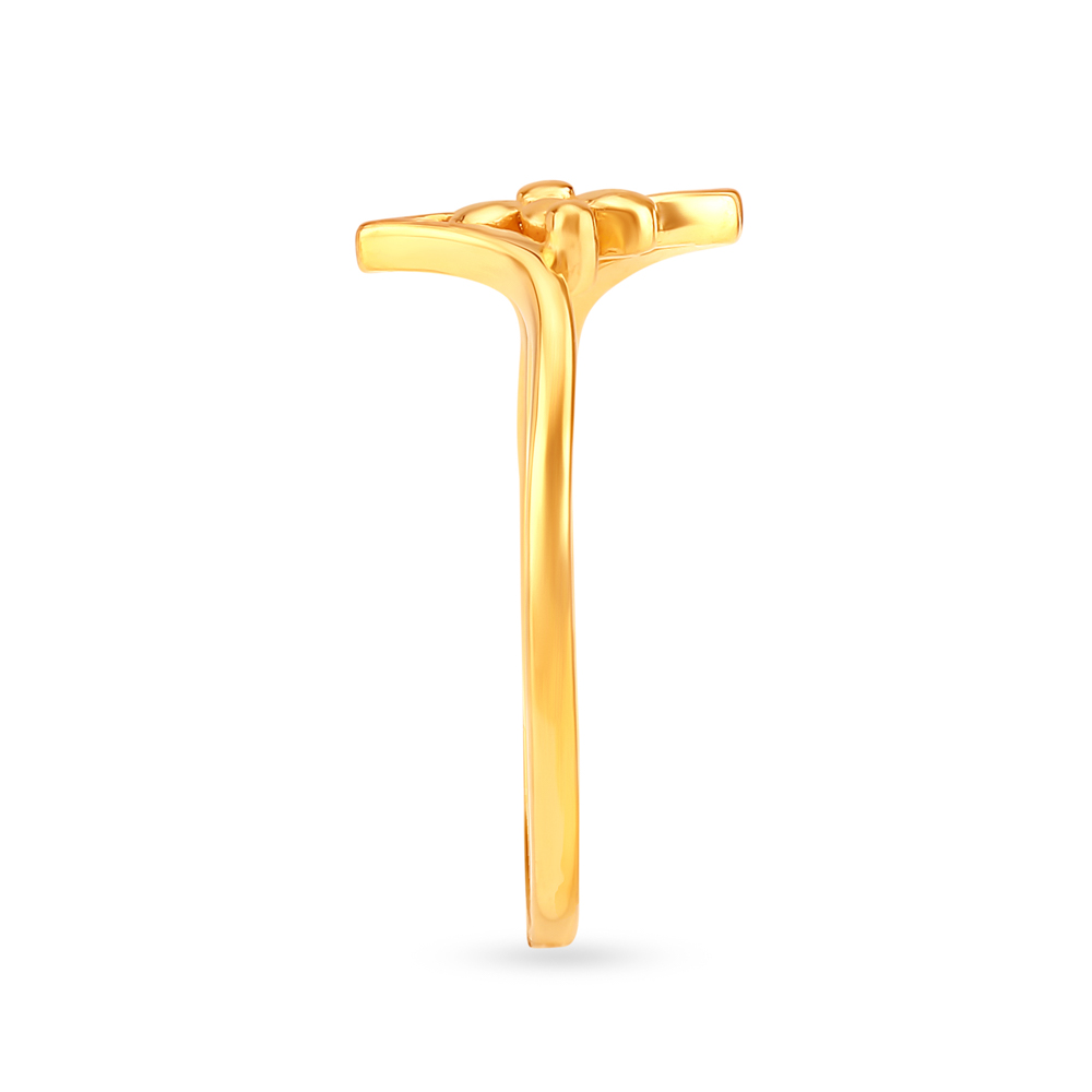 Stunning 22 Karat Gold Floral Motif Ring