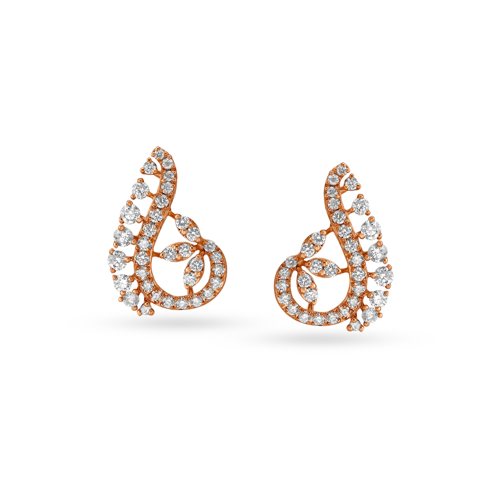Posh Diamond Stud Earrings