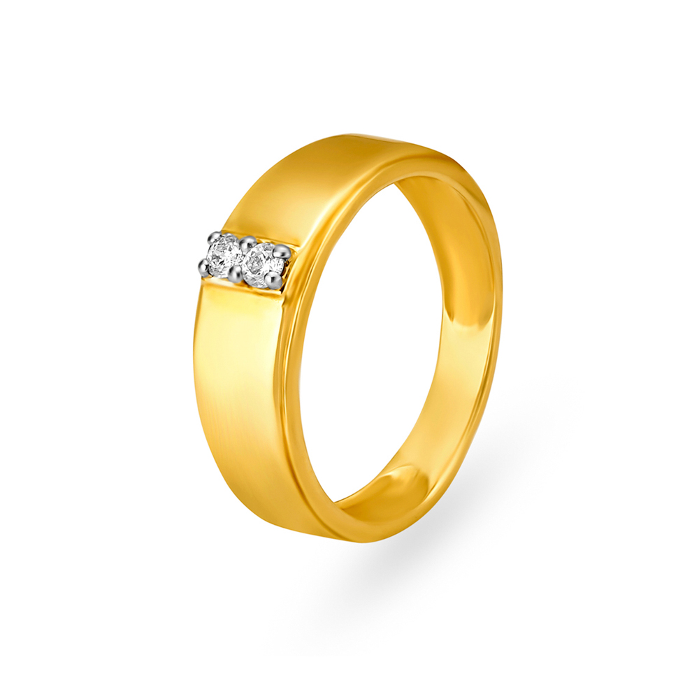 Edgy Elegant Diamond Ring for Men