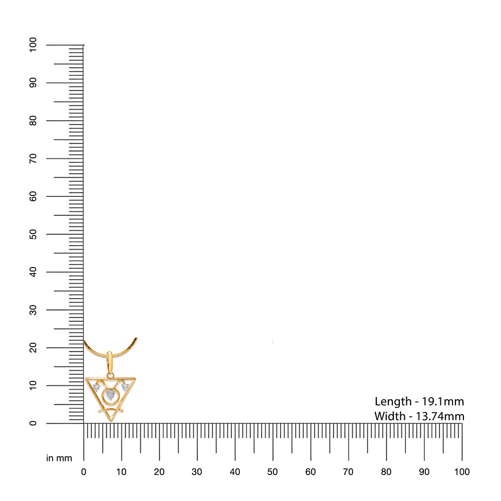 14kt Yellow Gold Taurus Pendant