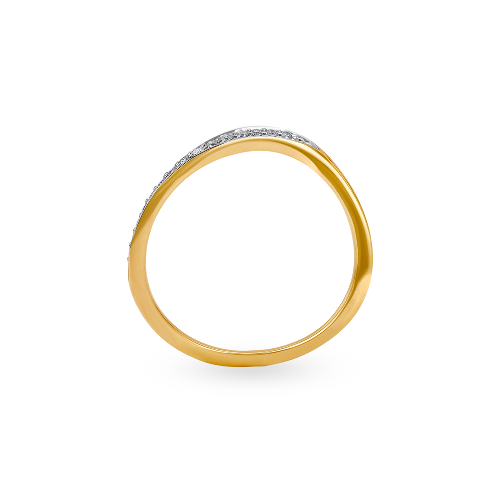 14KT Yellow Gold Diamond Finger Ring