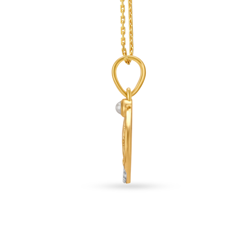 Gemini Zodiac Diamond Pendant