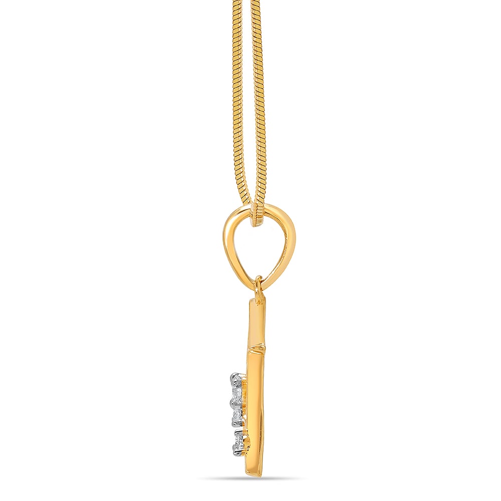 14kt Yellow Gold Libra Pendant