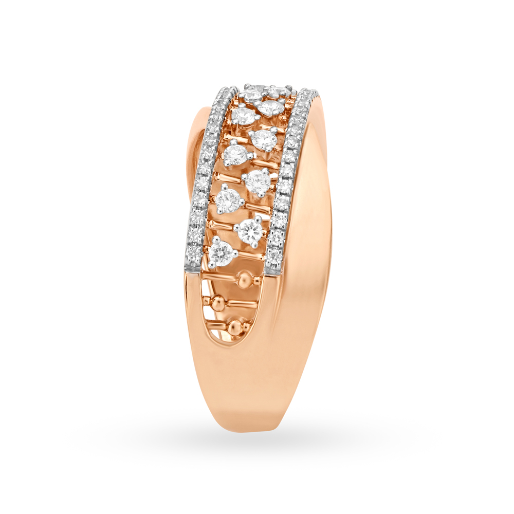 Dazzling Rose Gold and Diamond Ring