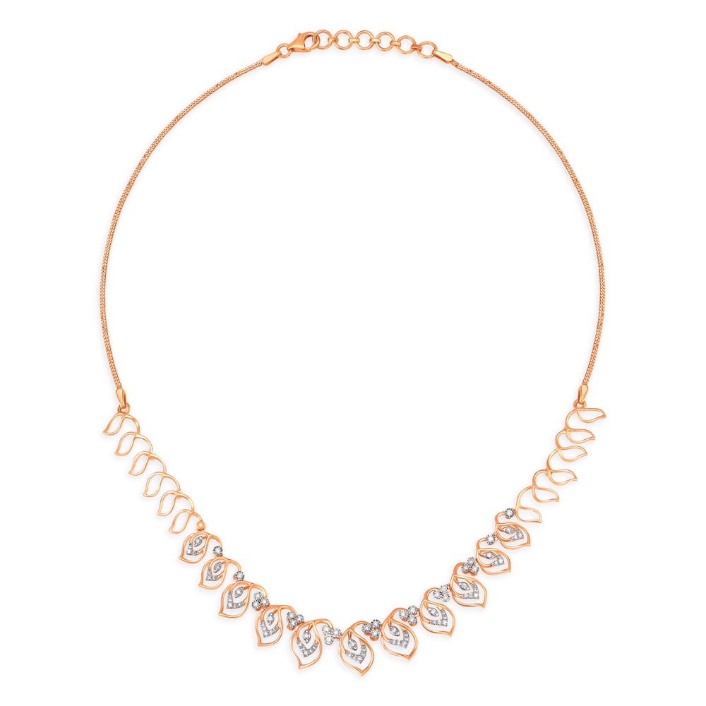 Charming Gold and Diamond Necklace