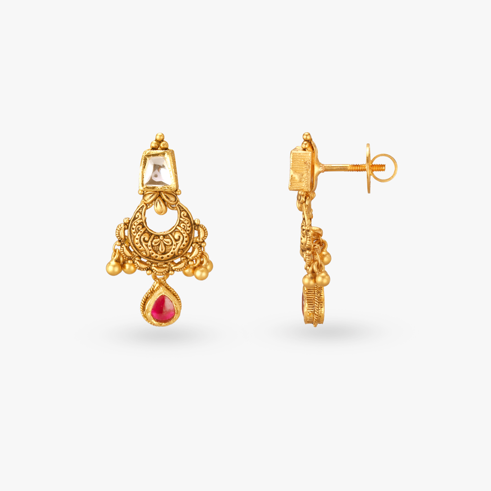 Regal Chand Bali Gold Necklace Set