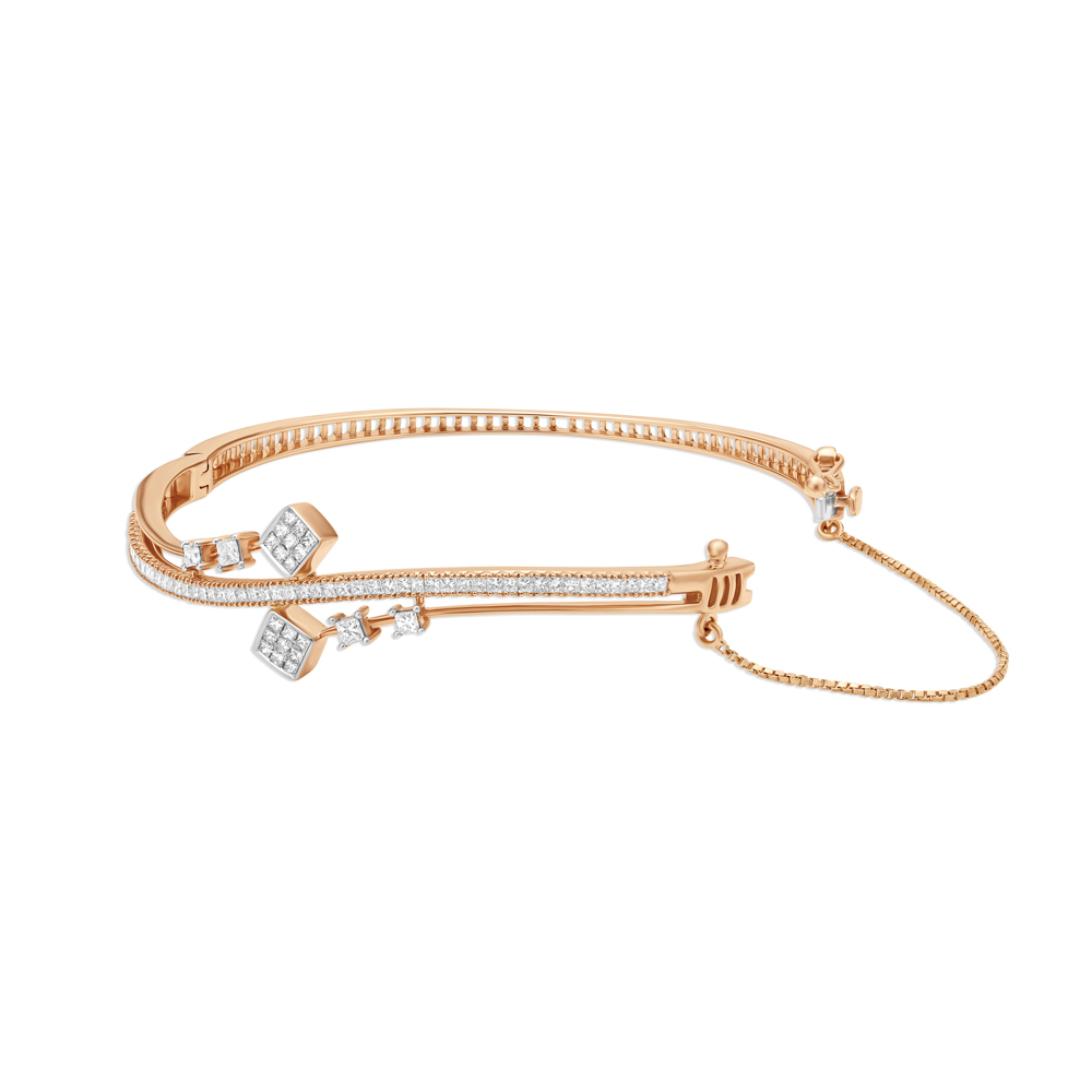 Rose Gold Diamond Bangle