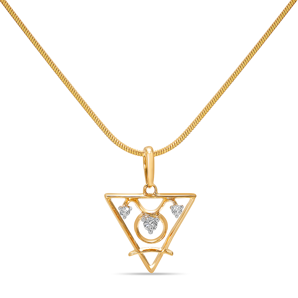 14kt Yellow Gold Taurus Pendant