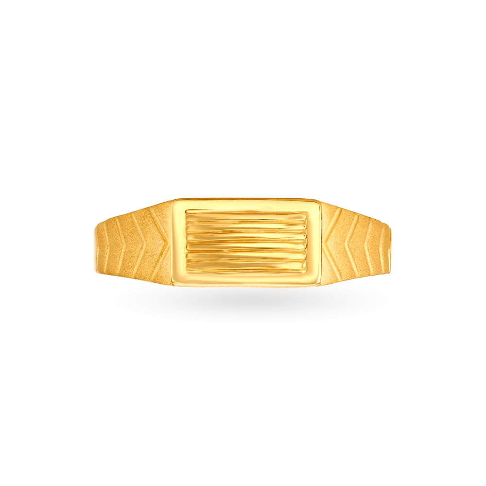 Textured Bold Gold Ring