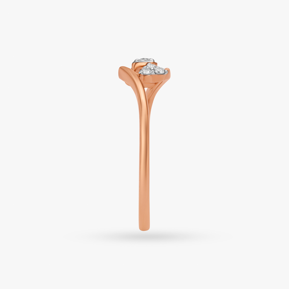 Minimalistic triad Diamond Ring