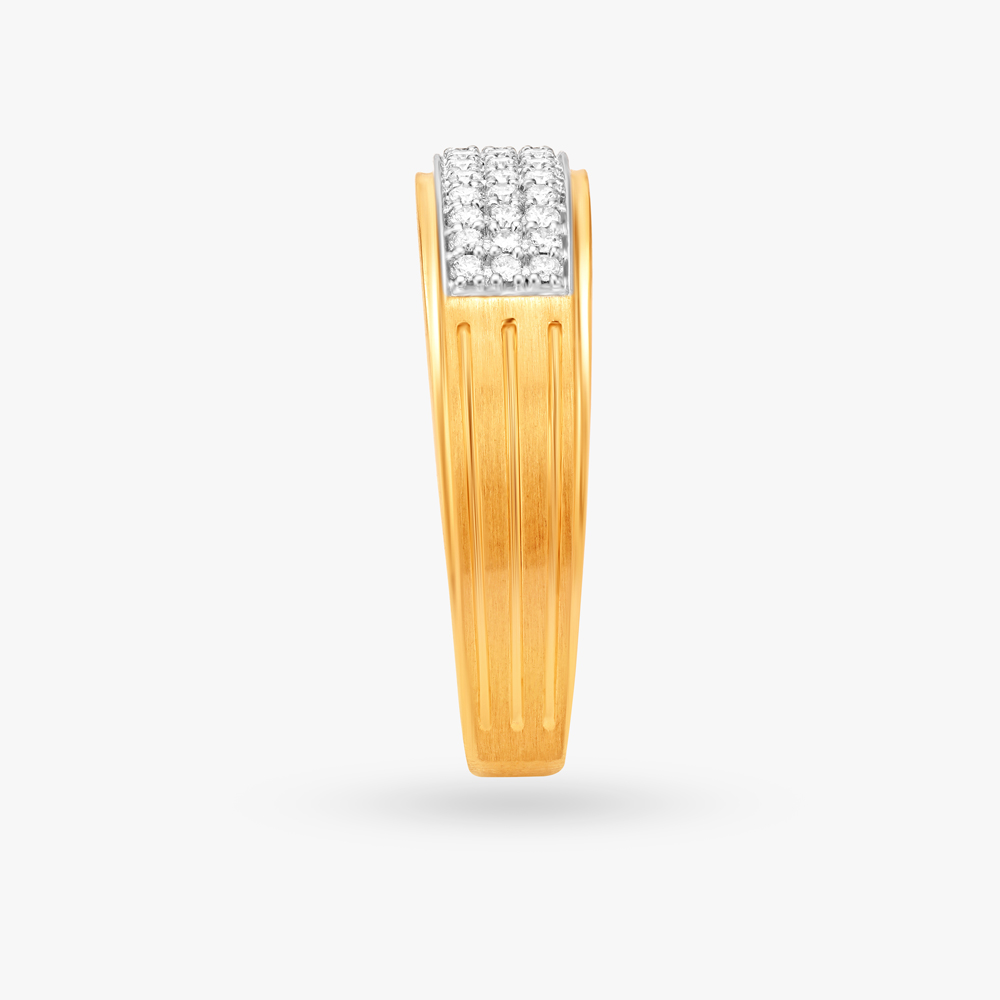 Sleek Stylish Diamond Ring for Men