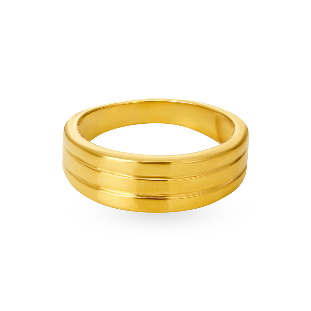 Simple 22 Karat Yellow Gold Finger Ring