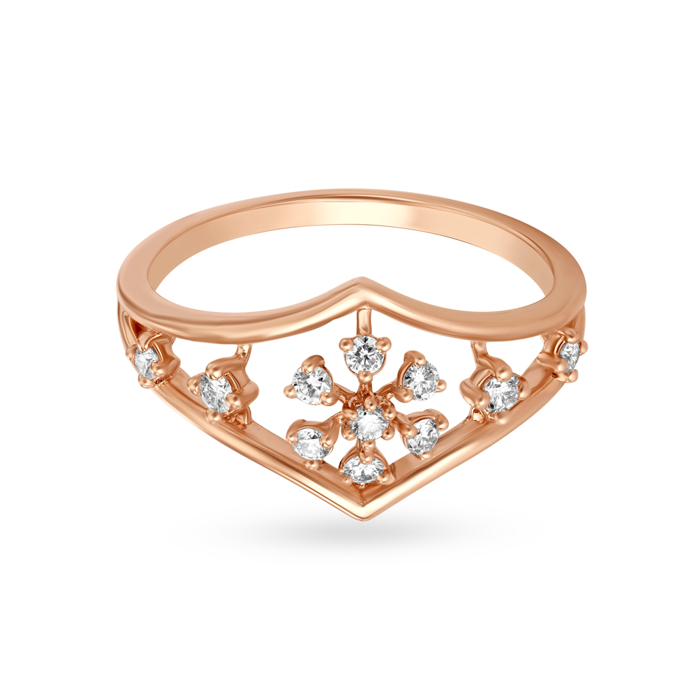 Luminous Floral Diamond Ring