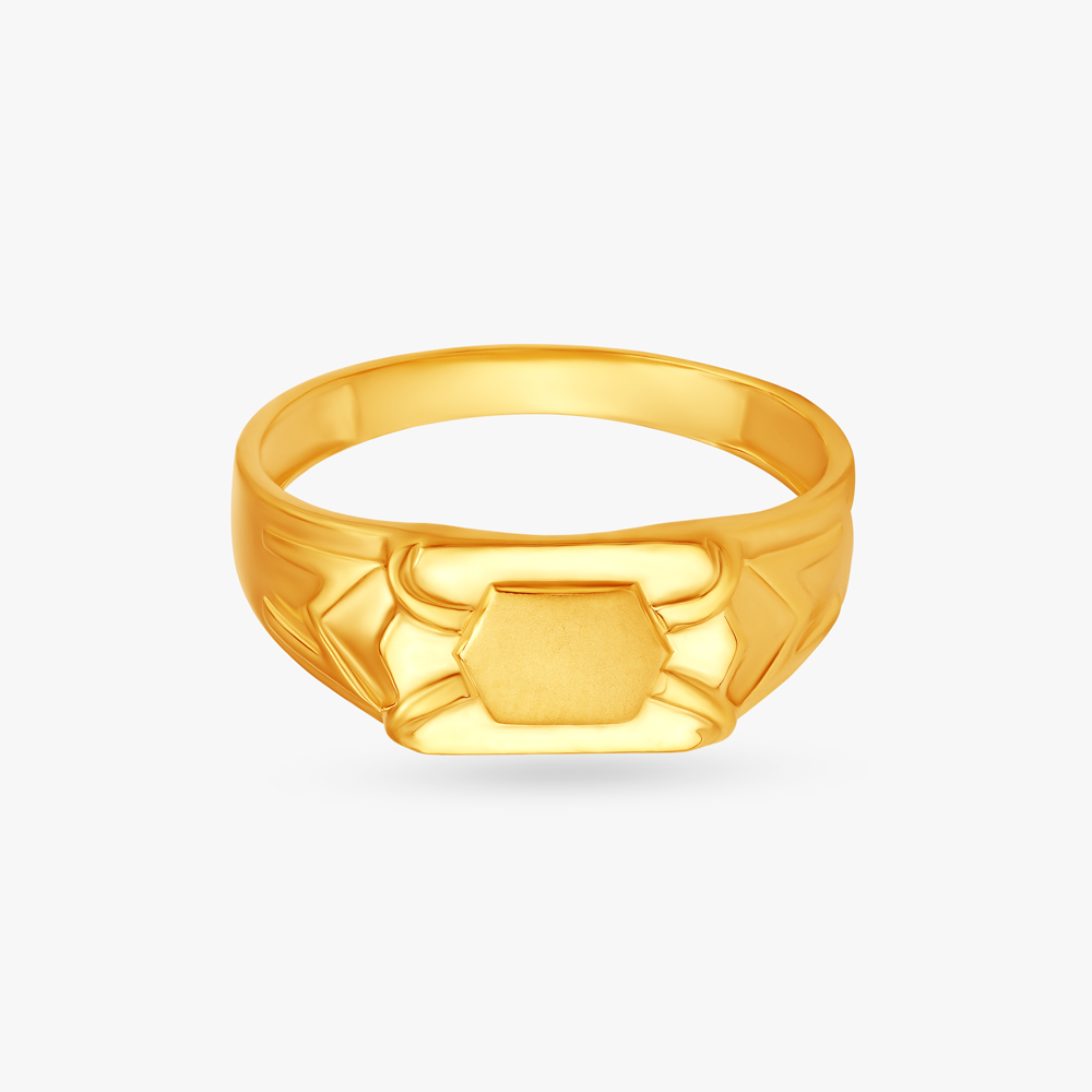 Marvellously Modest Gold Ring for Men