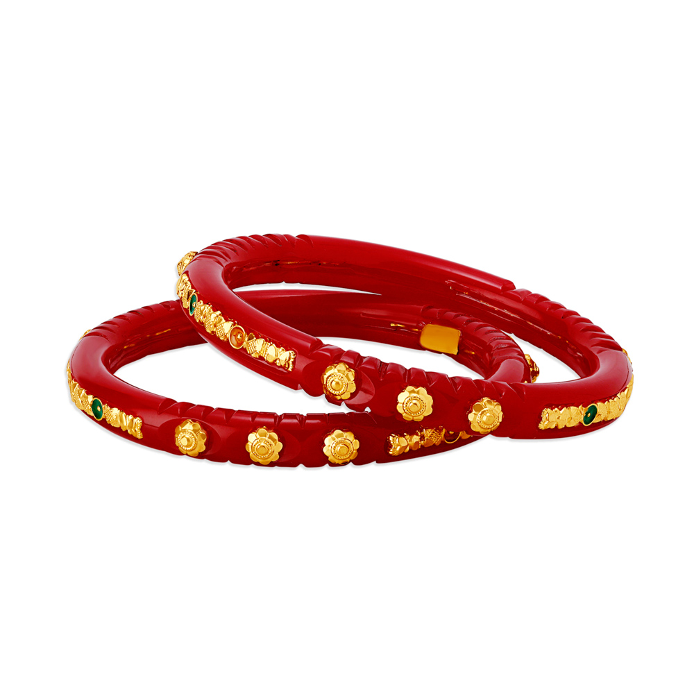Traditional Pola Gold Bangles