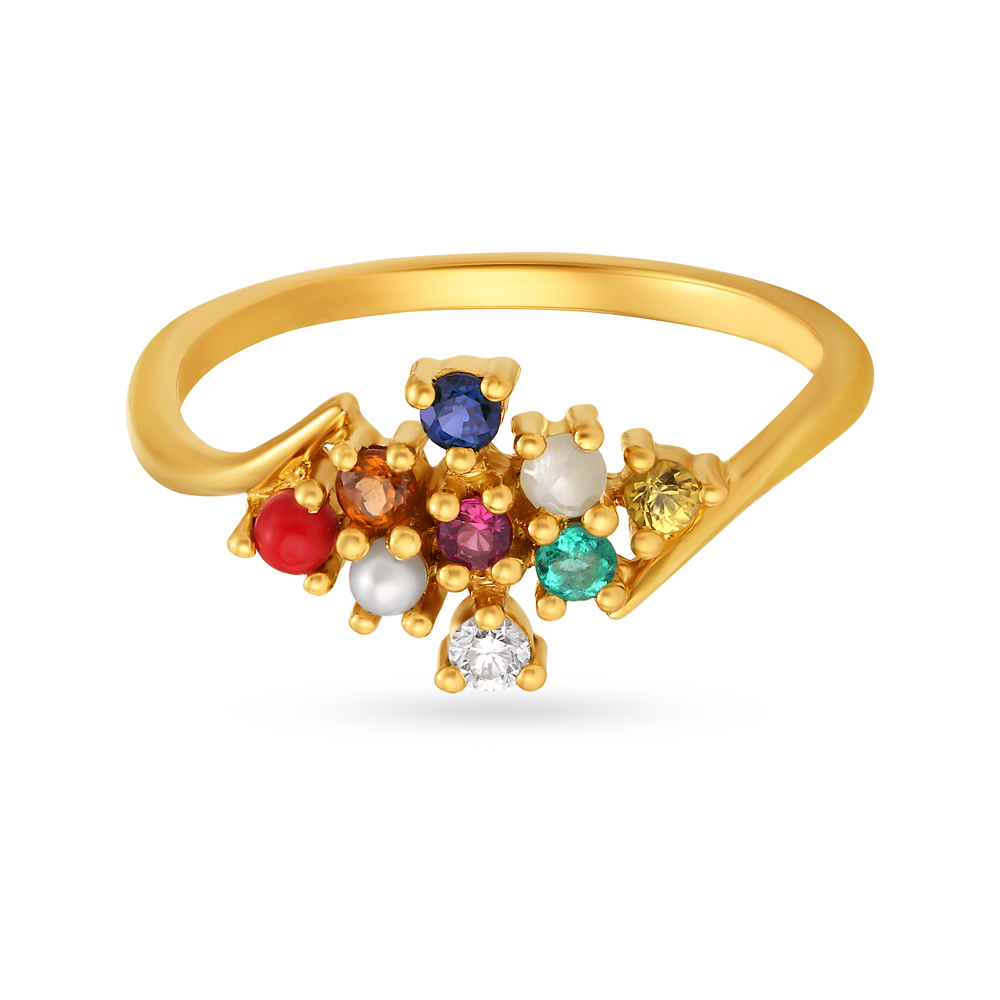 Stylish Navaratnam Finger Ring