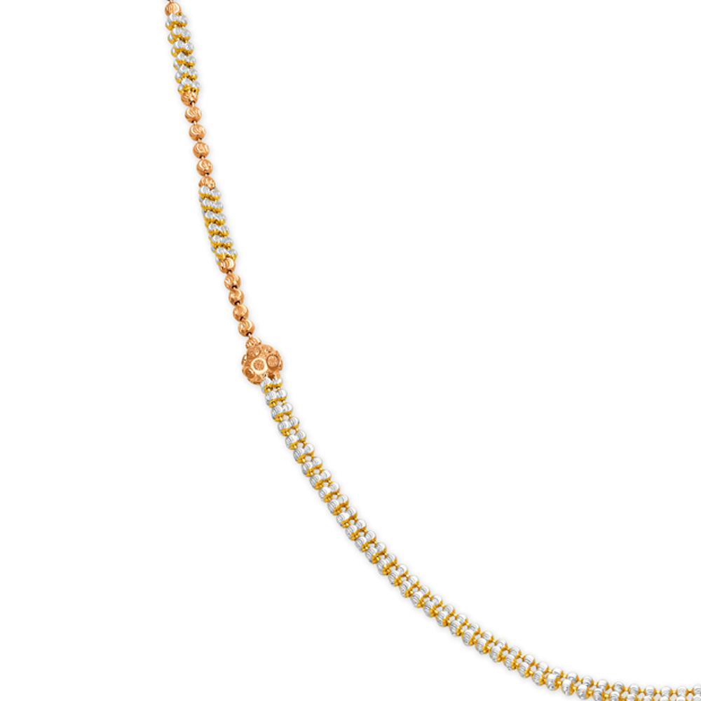 Esoteric Yellow And Rose Gold Orb Chain