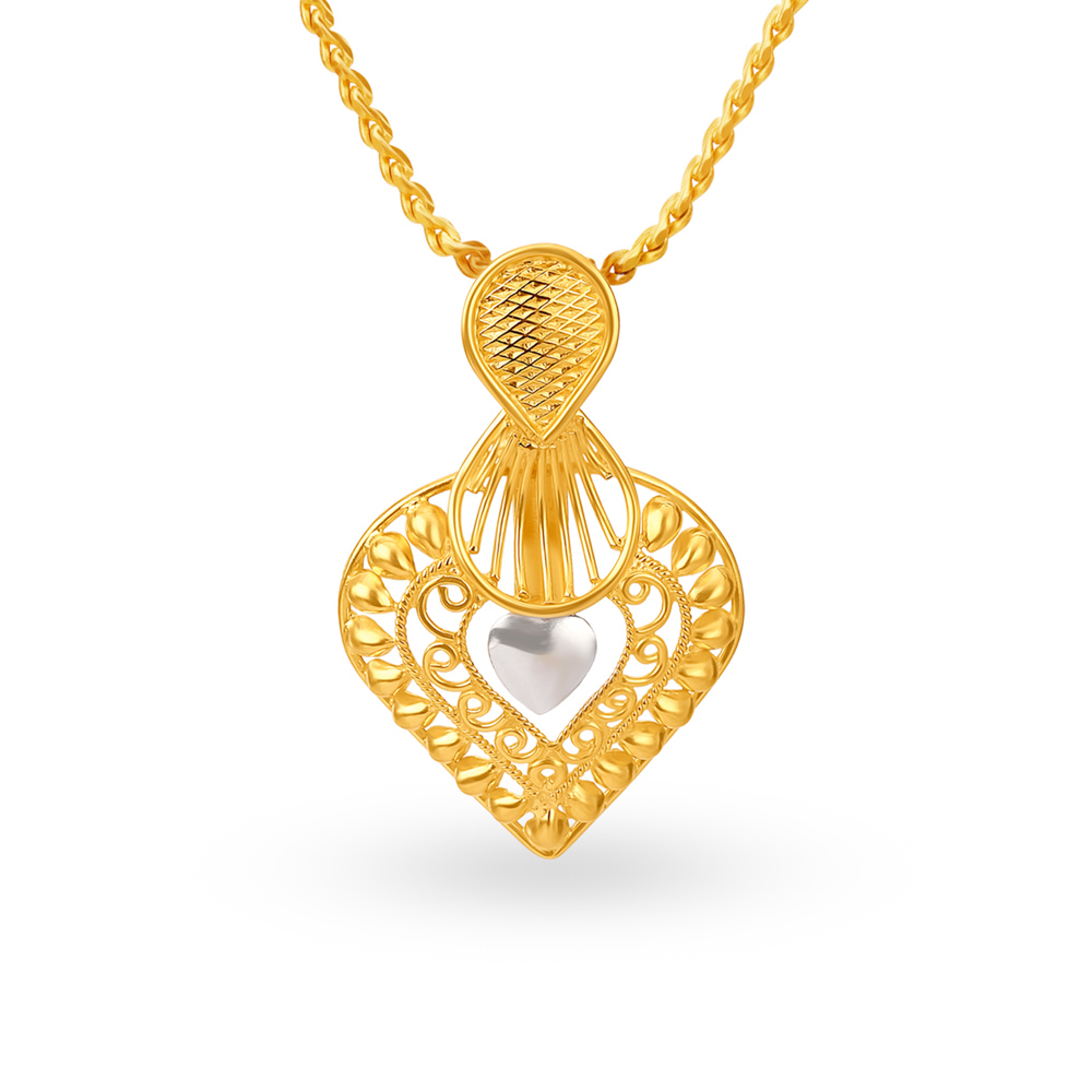 Magnificent Heart 22 Karat Gold Pendant