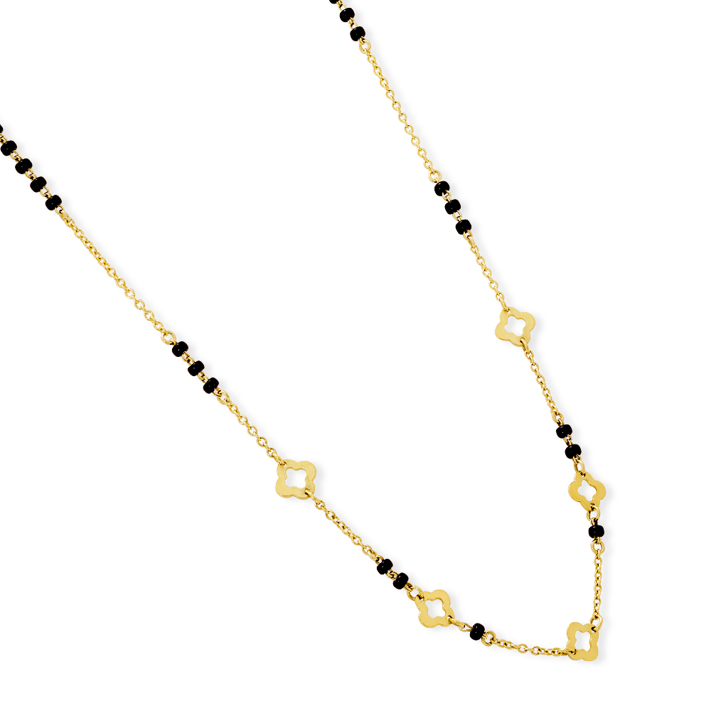 Mia Sutra DIY with Clover Shape Motif Multiple Stacking Charm Chain