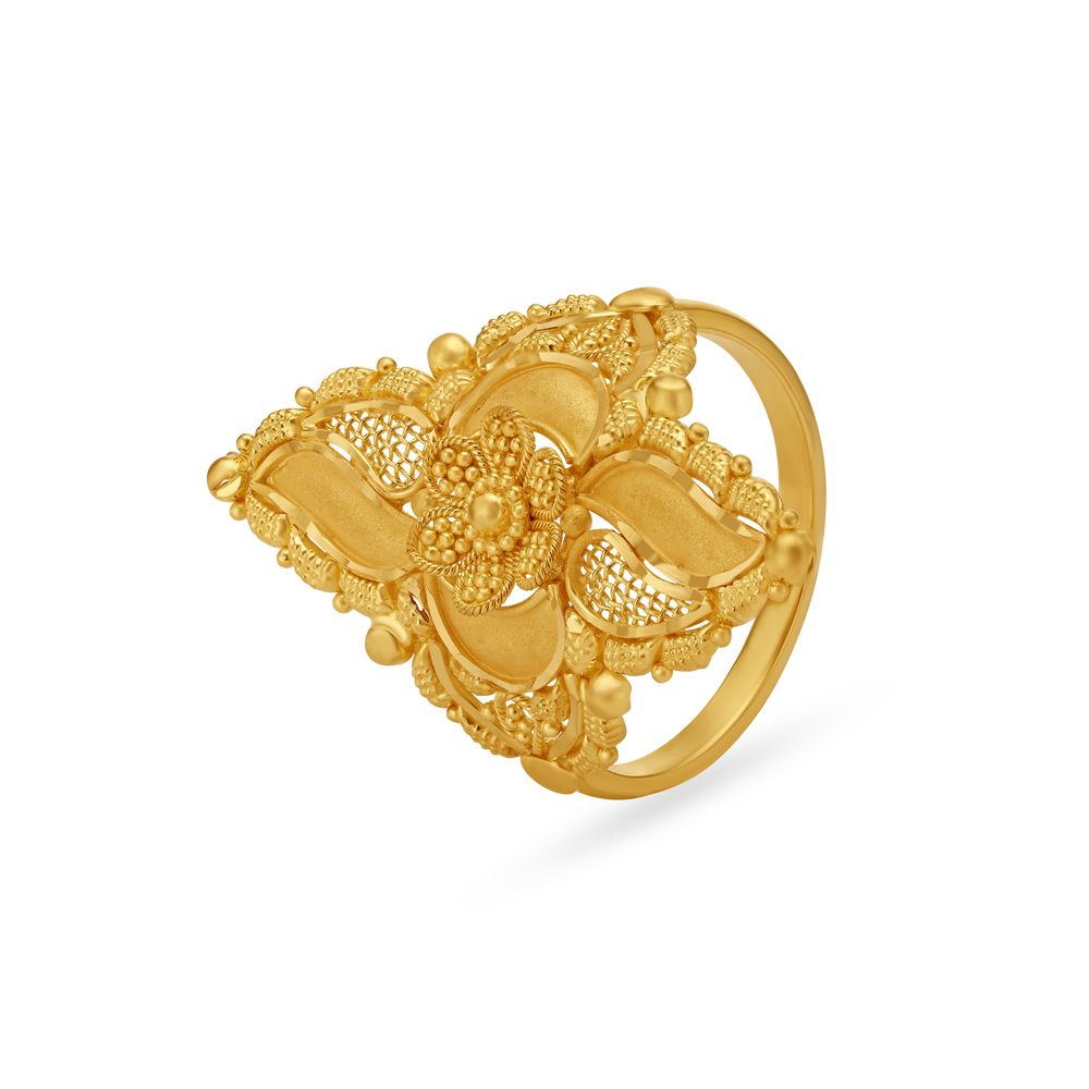 Dainty Filigree Finger Ring