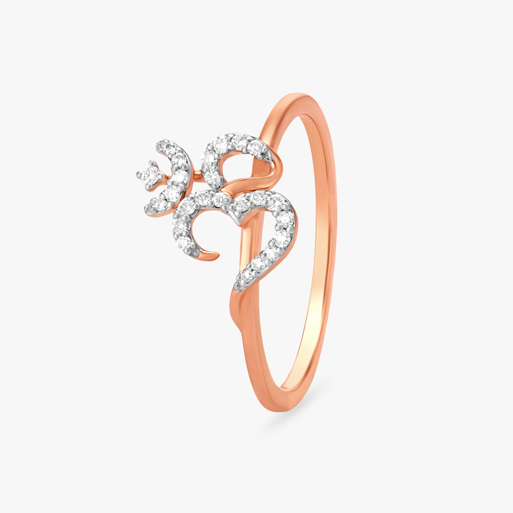 Pristine Om Diamond Ring