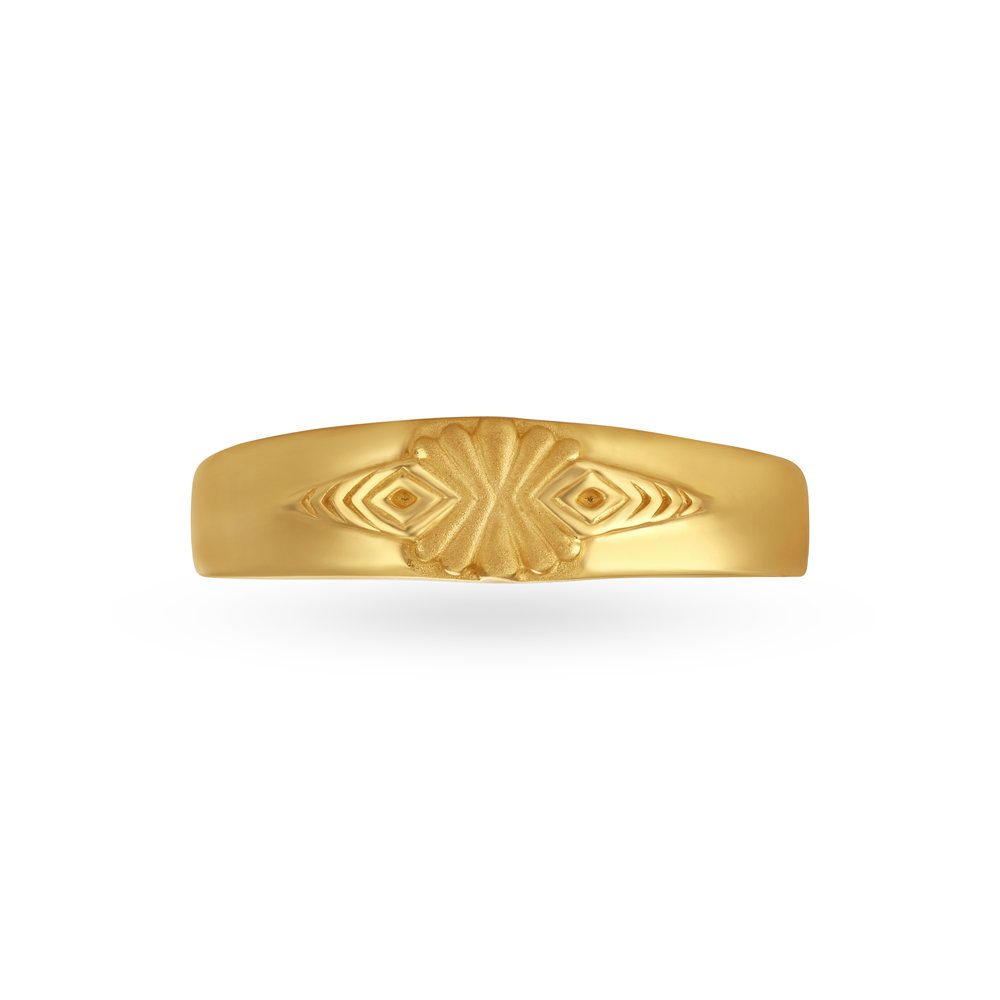 Radiant Abstract Gold Ring
