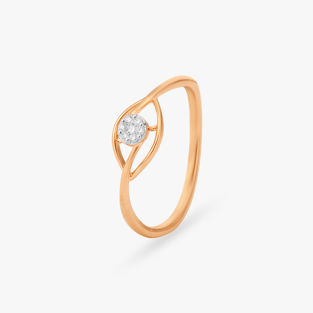 Twisted Symphony Diamond Finger Ring
