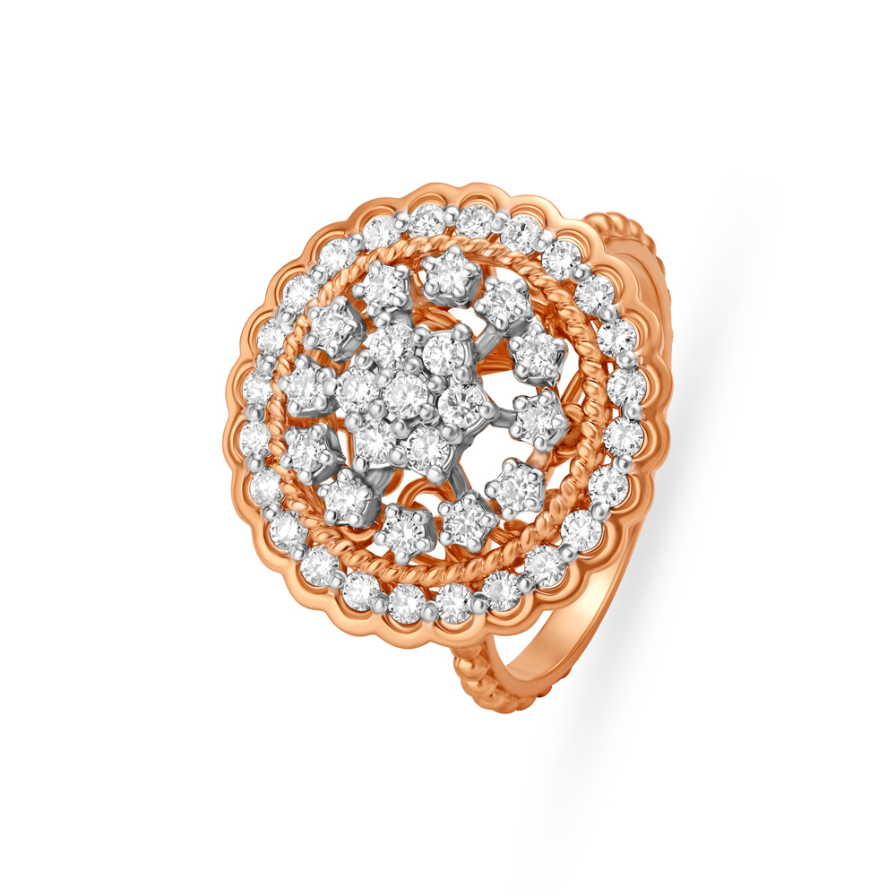 Stunning Rose Gold Finger Ring