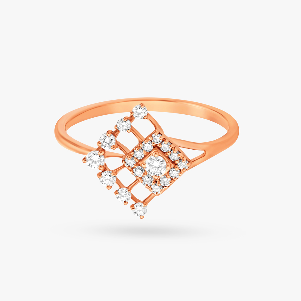 Charming Delicate Diamond Ring