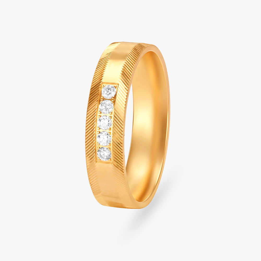 Edgy Floral Diamond Ring