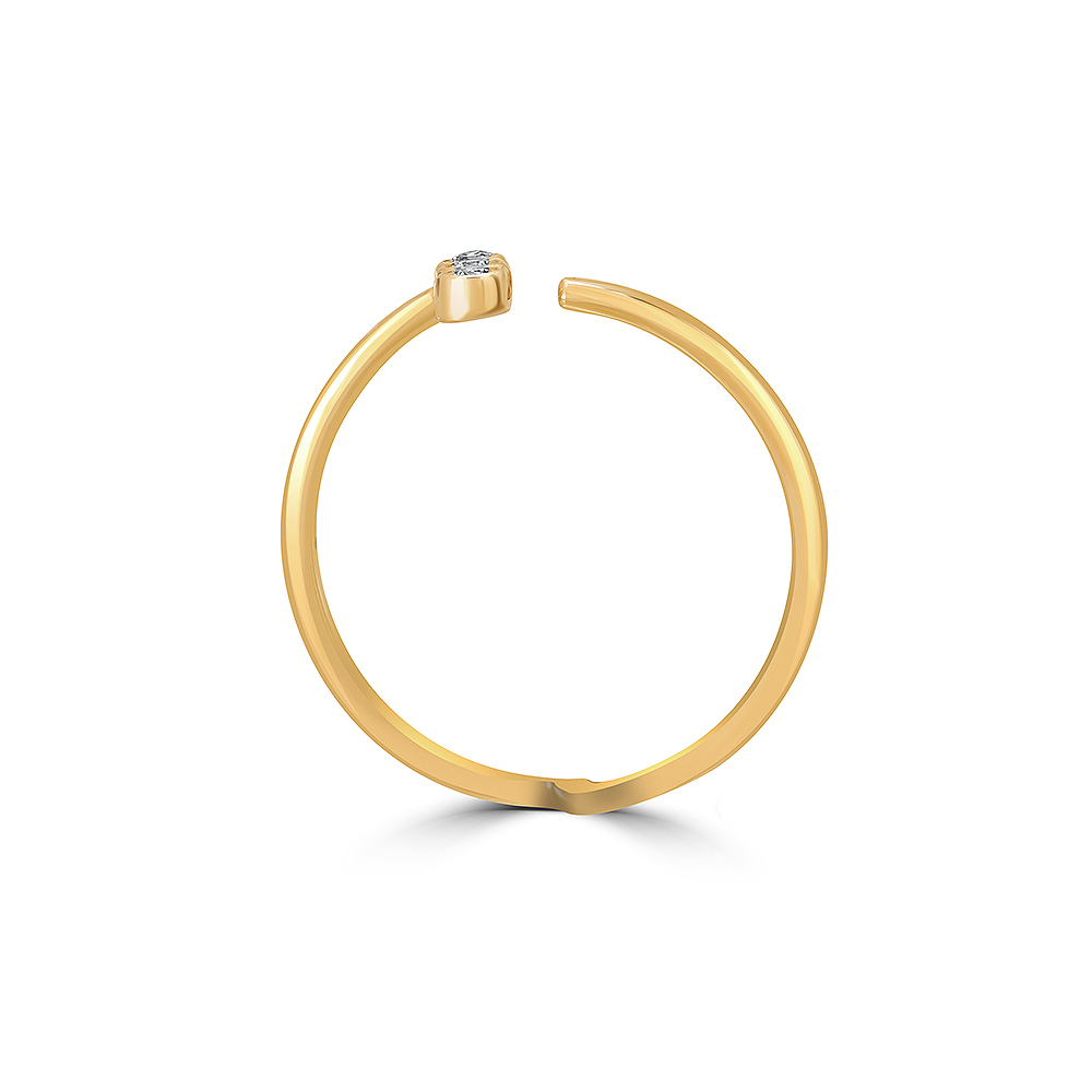 14KT Yellow Gold Summertime Shimmer Adjustable Diamond Ring