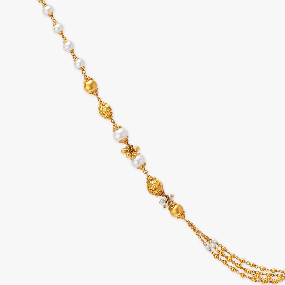 Traditional Beaded Gold Chain