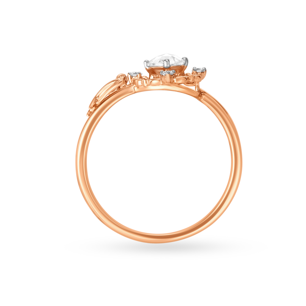 Eternal Love 14KT Rose Gold Finger Ring
