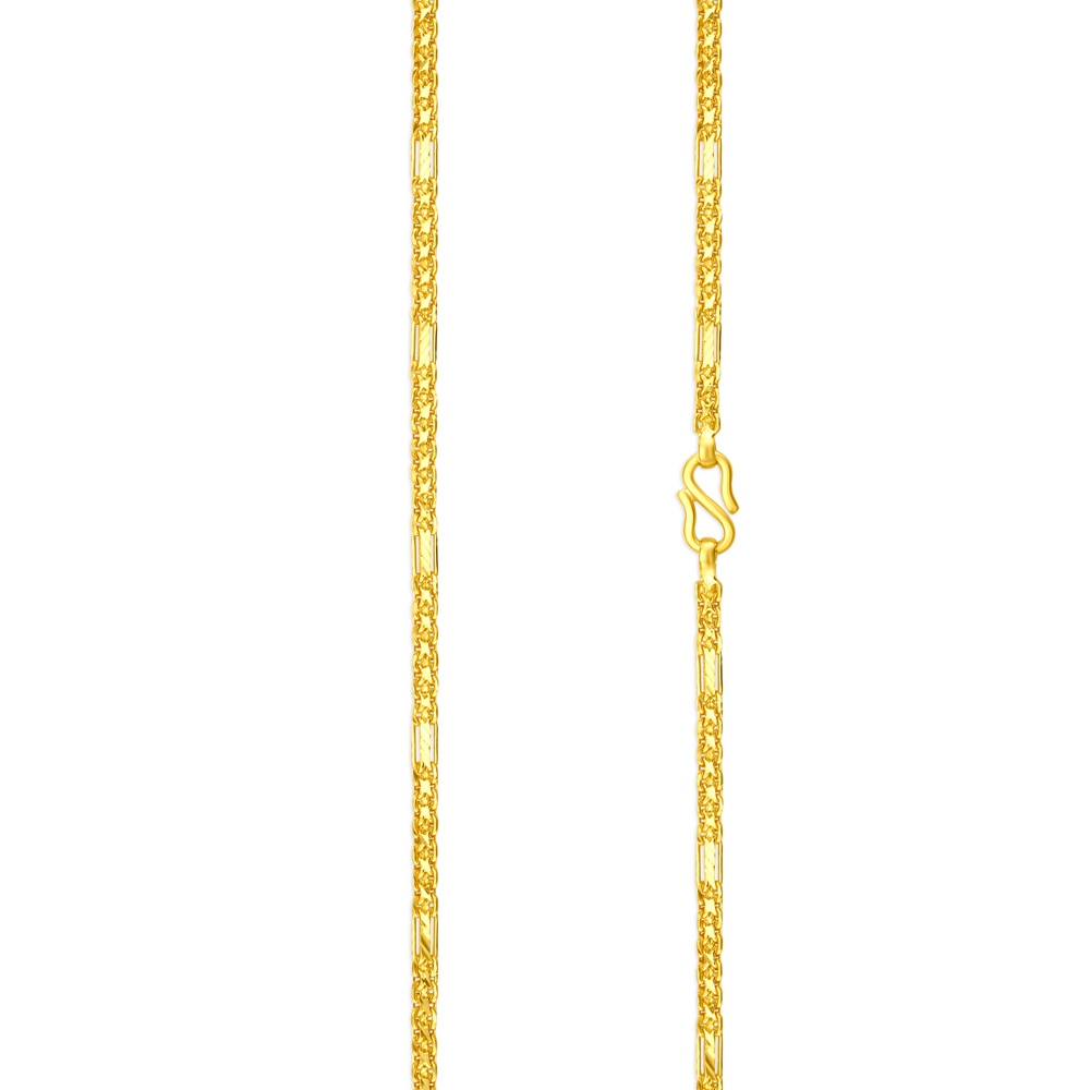Stunning Yellow Gold Square Link Chain