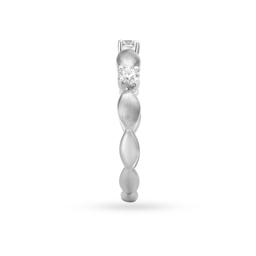 Surreal White Platinum Finger Ring