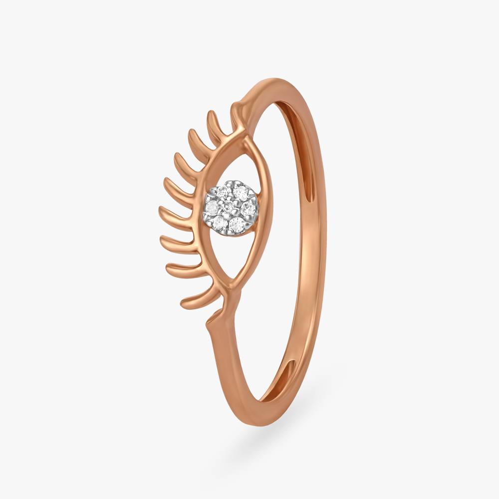 Enticing Eye Diamond Ring