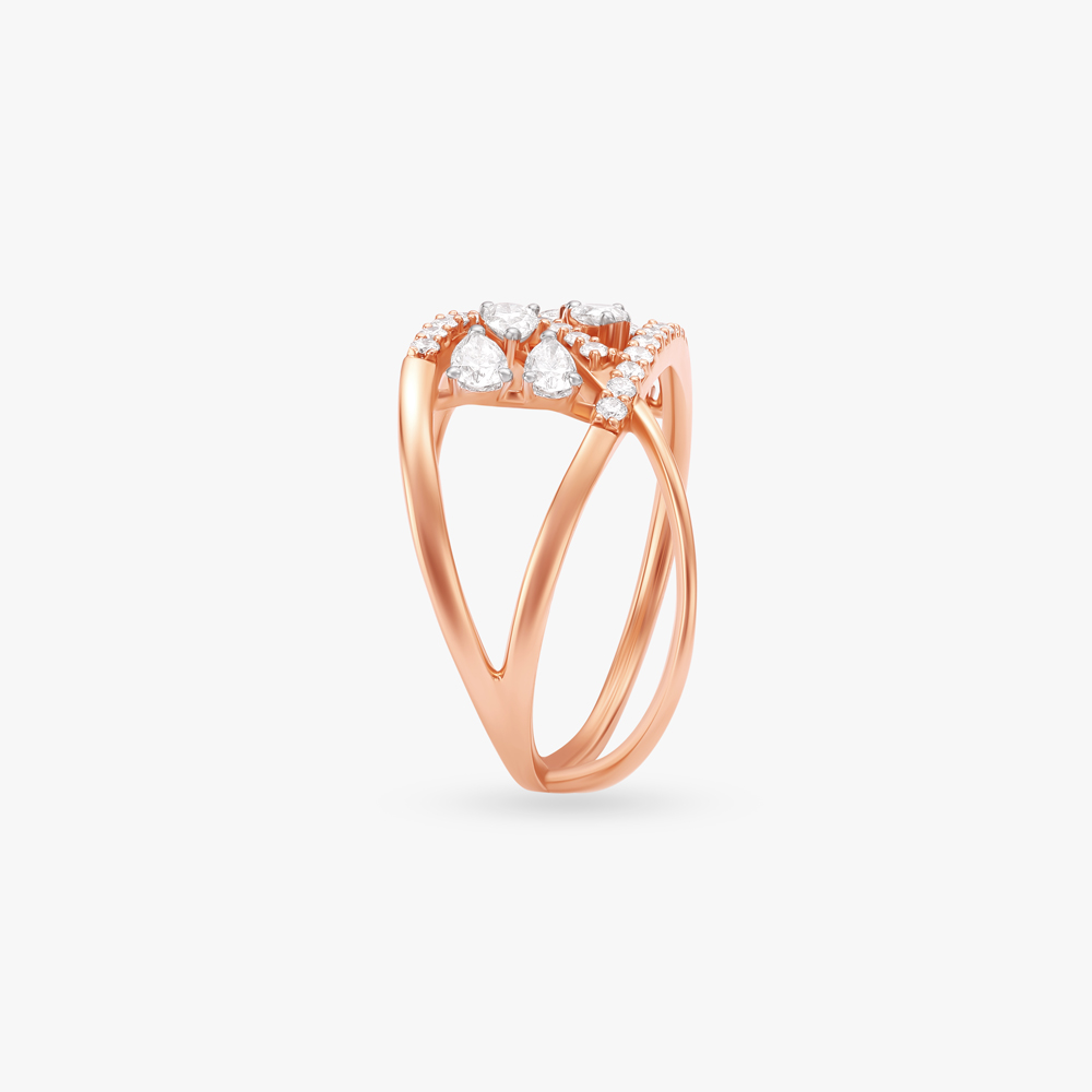Dew Diamond Finger Ring