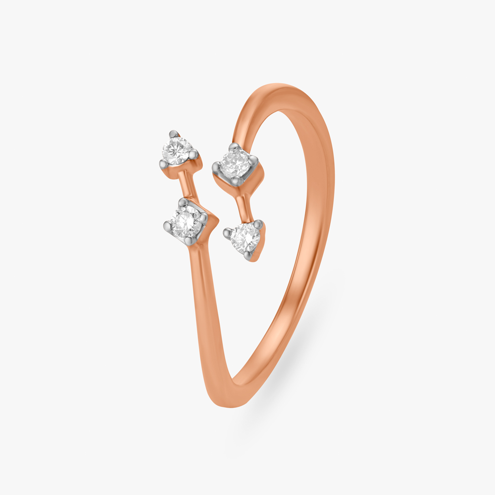 Dainty Sparkle Diamond Ring