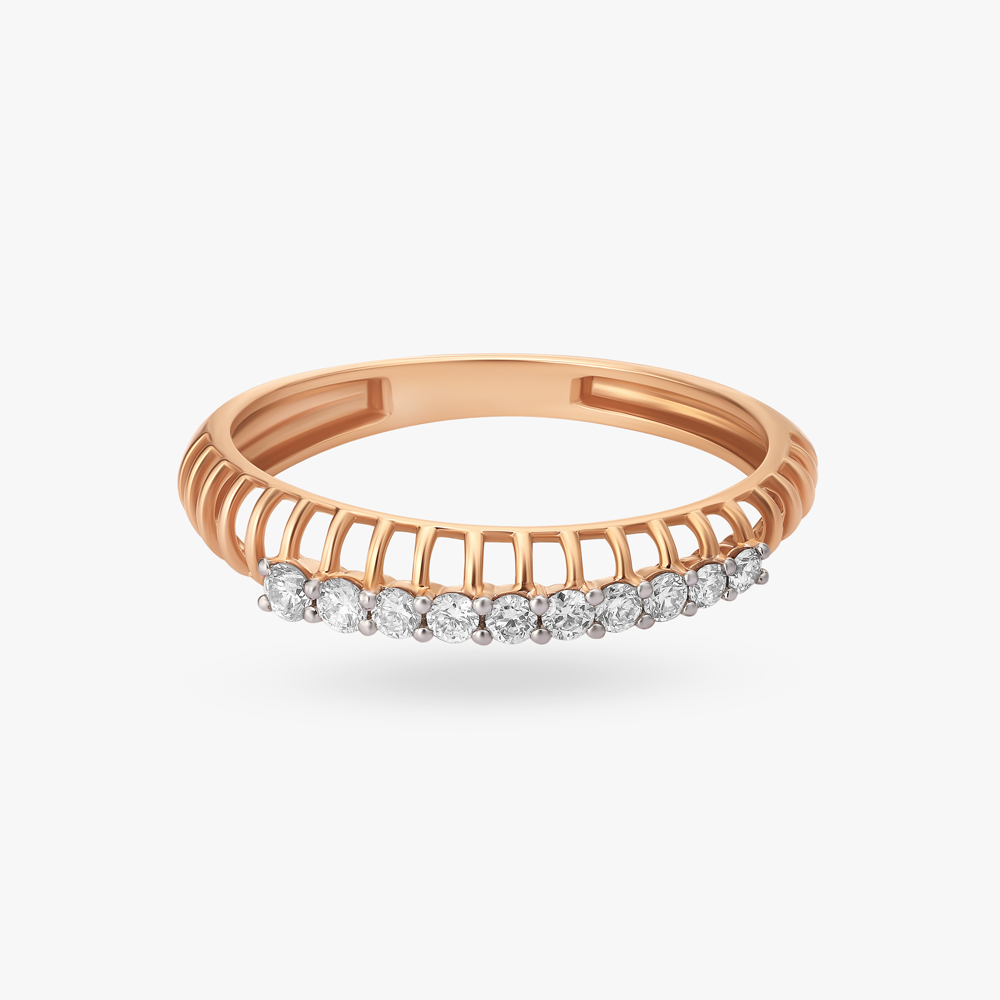 Twinkling Tiara of Elegance Diamond Finger Ring
