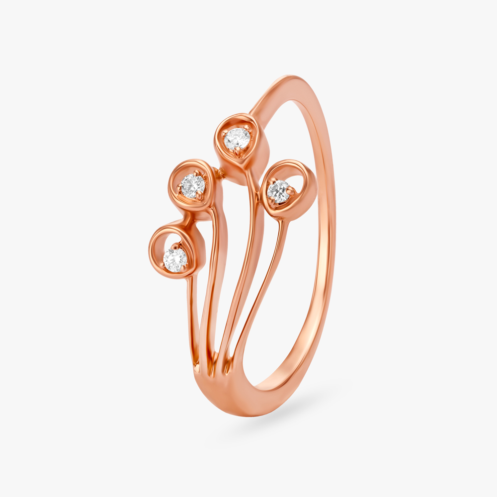 Gleaming Circles Diamond Ring