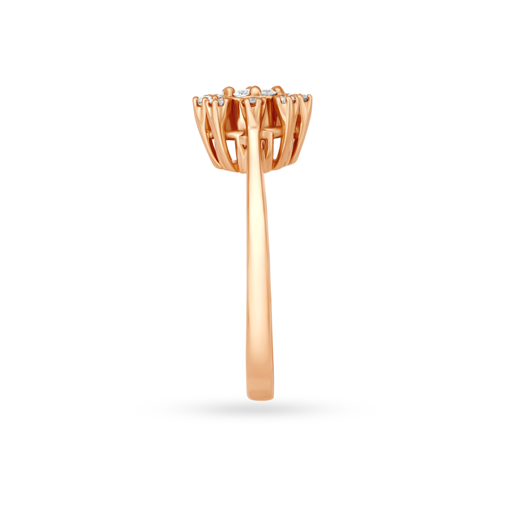 Pristine Floral Finger Ring