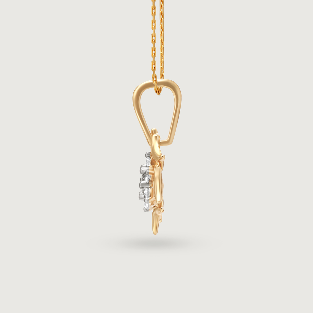 Nova Charm 14KT Diamond Pendant