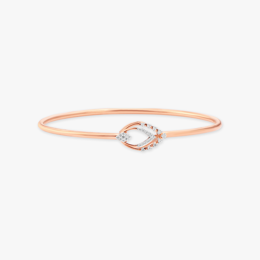 Sleek Enchanting Diamond Bangle
