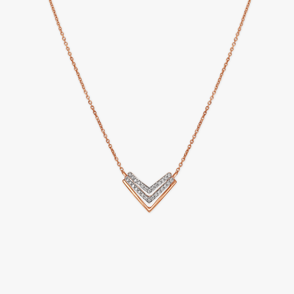 Chic Artistic Diamond Necklace