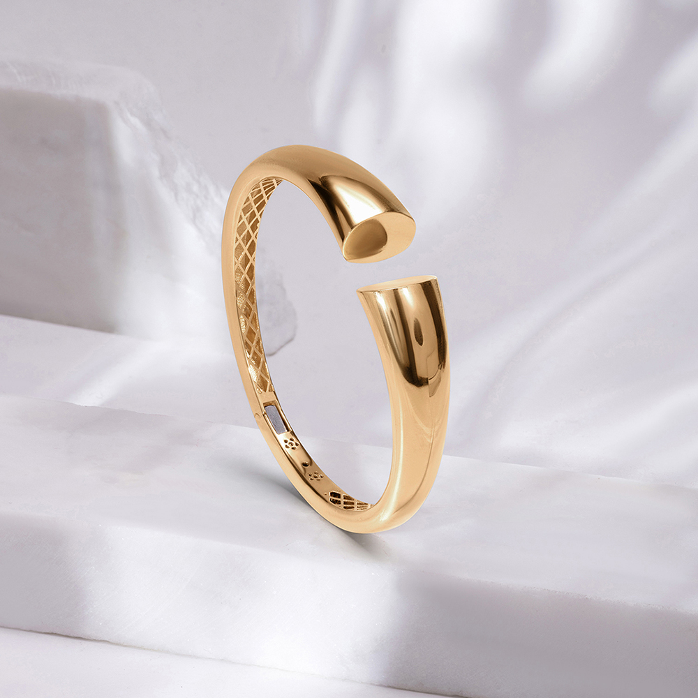 Contemporary Chic 18KT Gold Bangle