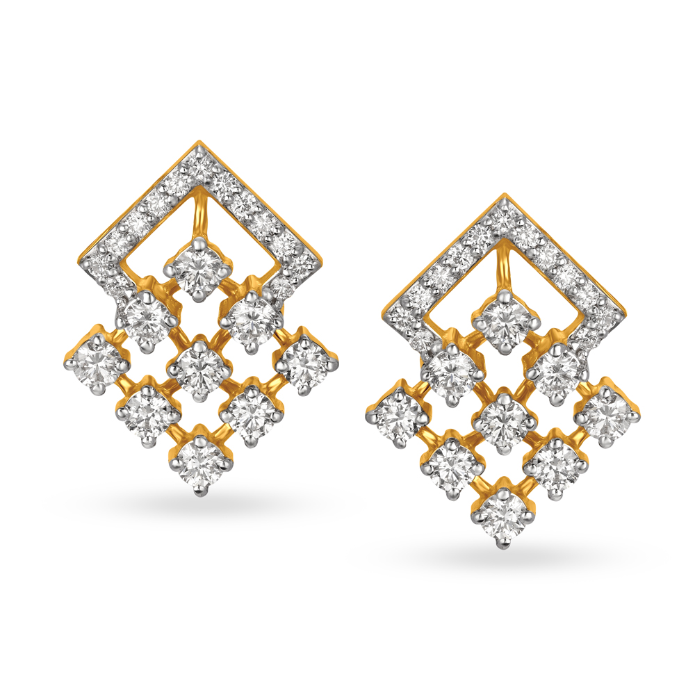 Fancy Diamond Stud Earrings