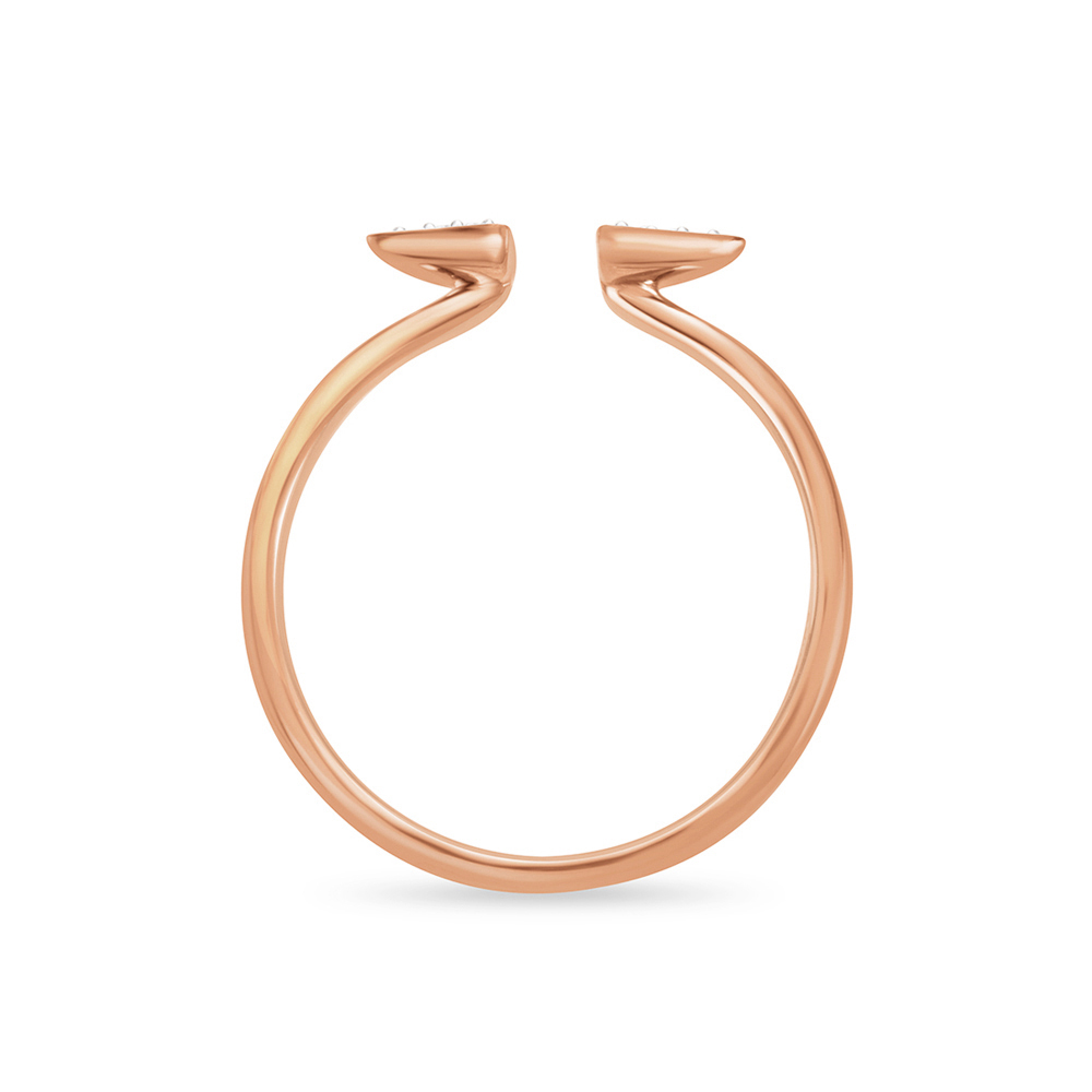 18KT Rose Gold Triangular Ring