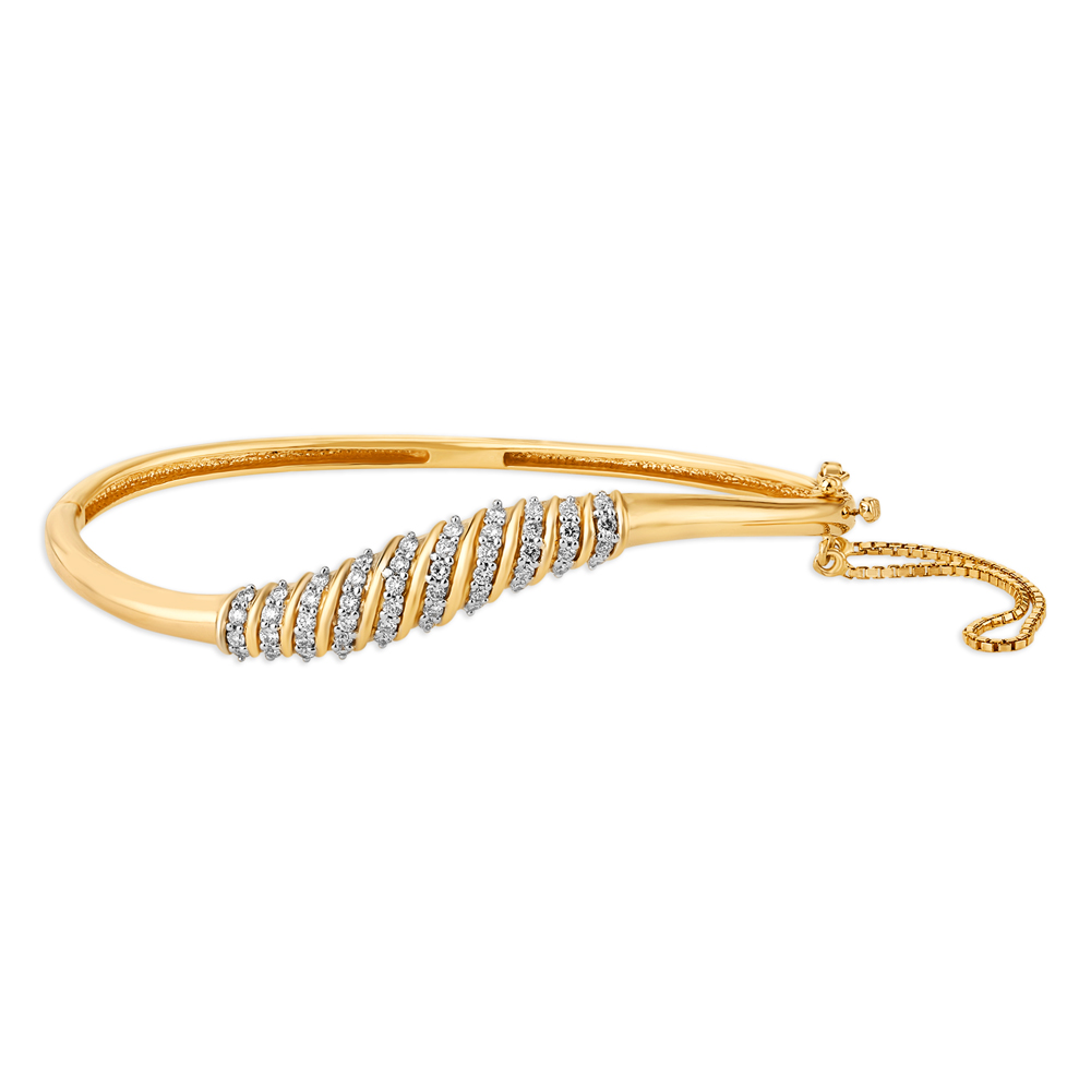 Uniquely Designed Diamond Bangle